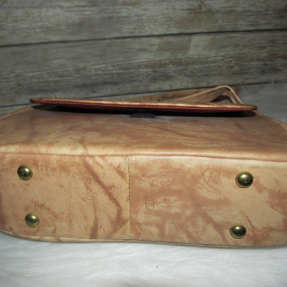 Casual Justin | Bags | Vintage Casual Justin Brown Leather Shoulder Bag ...